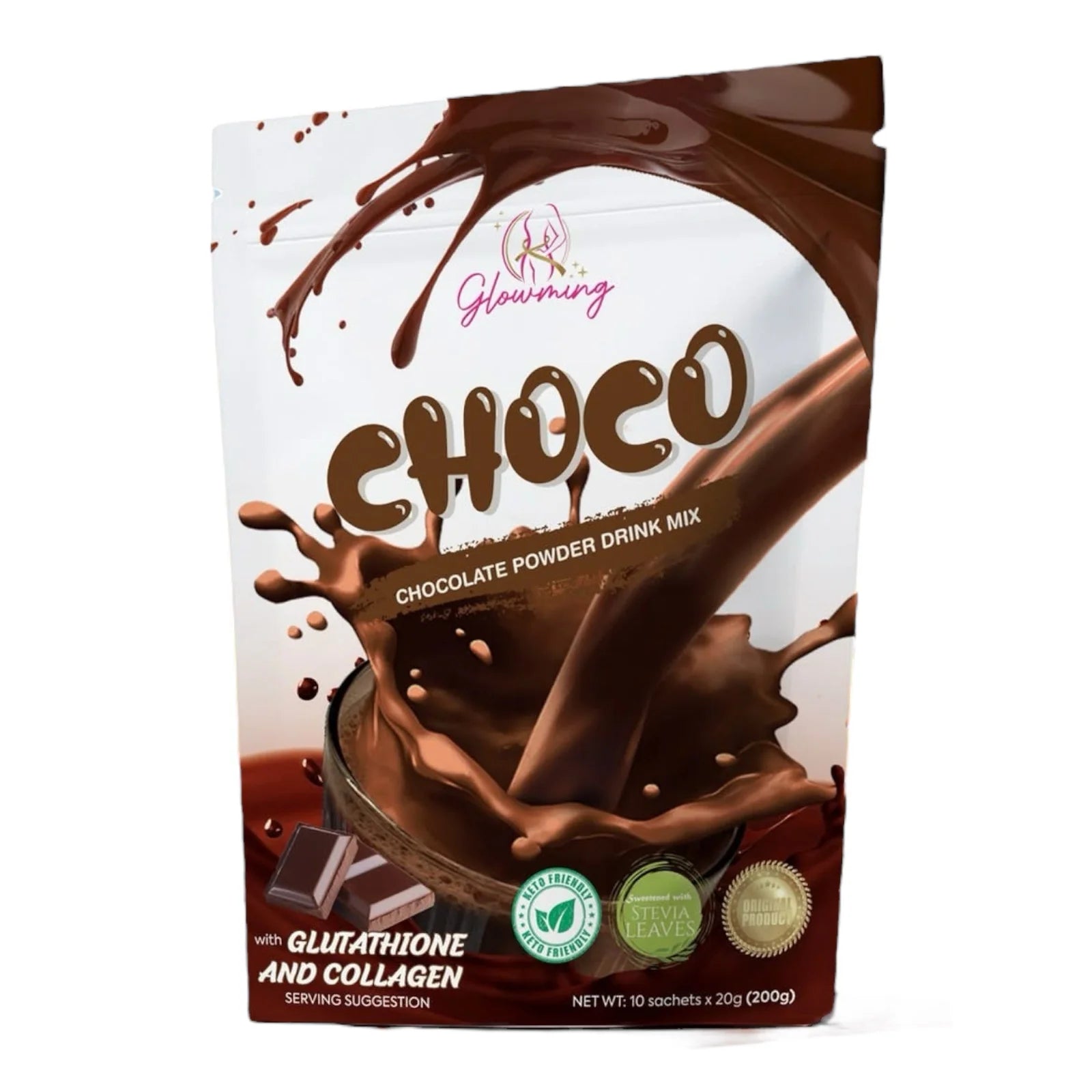 Glowming - CHOCO - Chocolate Powder Drink Mix - 10 sachet x 20g – Sari ...