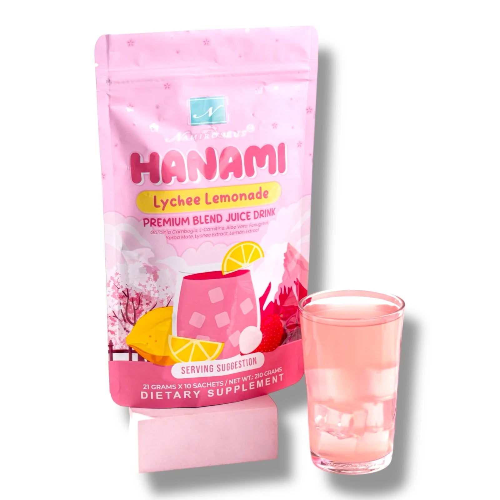Namiroseus - HANAMI LYCHEE Lemonade Premium Blend Juice Drink 21g x 10 ...