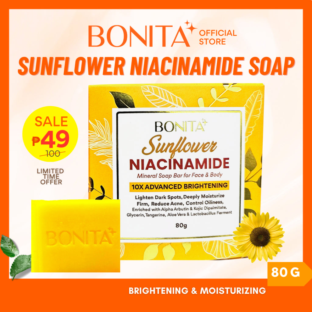 Bonita Sunflower Niacinamide Soap 80g – Sari-sari Essentials USA